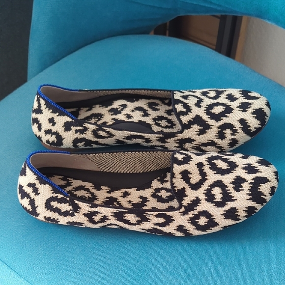 Rothy's | Shoes | Rothys Black And Cream Leopard Loafers | Poshmark